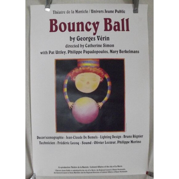 Bouncy Ball | Wall Decor | Bouncy Ball Theater Poster Georges Verin ...